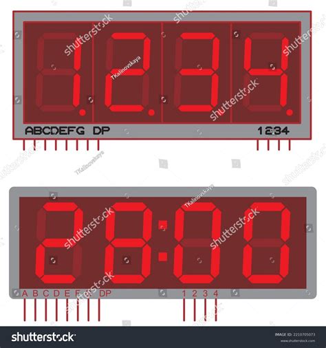 Seven Segment Indicators Over 118 Royalty Free Licensable Stock