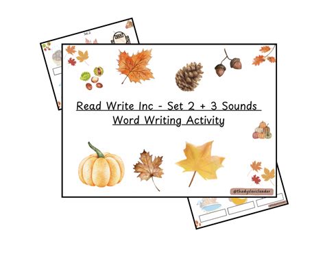Read Write Inc Set 2 3 Word Writing Teaching Resources