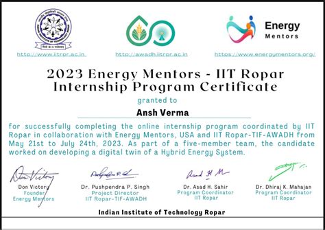 Ansh Verma On Linkedin Im Thrilled To Announce The Successful Completion Of My Internship At