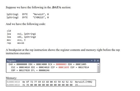 Solved Show The Assembly Code You Could Use To Store The 2nd