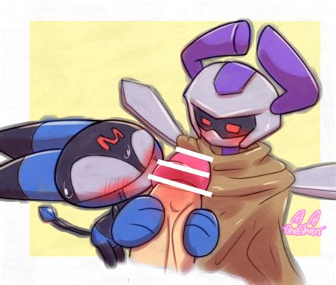 Rule 34 Blush Curved To The Right Penis Duo Genitals Handjob Humanoid Machine Male Male Male