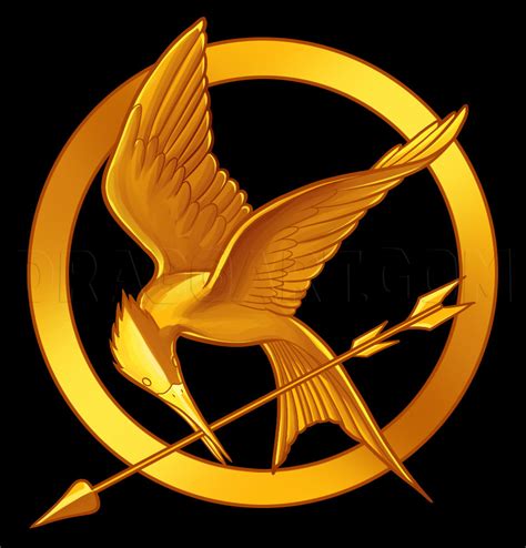 How To Draw Hunger Games The Hunger Games Logo Step By Step Drawing