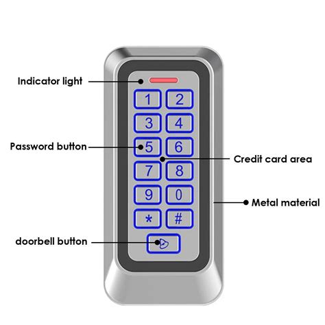 Outdoor Ip66 Easy Keypad Door Access Control System Keypad Reader