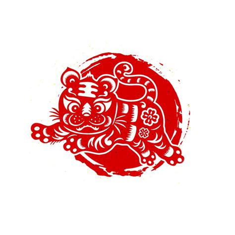 Tiger Stamp Chinese Zodiac Stamp Wooden Stamp Hand Carved Printing Block Clay Stamp