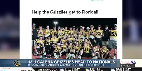13u Galena Grizzlies Head To The Pop Warner Super Bowl