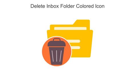 Delete Inbox Folder Colored Icon In Powerpoint Pptx Png And Editable Eps Format PPT Sample