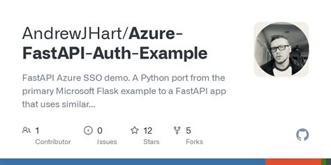 GitHub AndrewJHart Azure FastAPI Auth Example FastAPI Azure SSO Demo