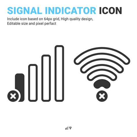 Empty Network Level Vector Icon Isolated On White Background Vector Design Signal Indicator