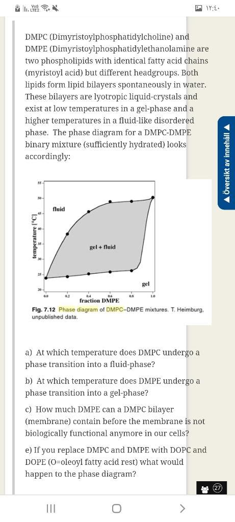 Solved Binary Phase Diagram I Need An Explanation Of This Chegg