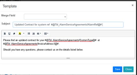 Adding An Email Template To Reports
