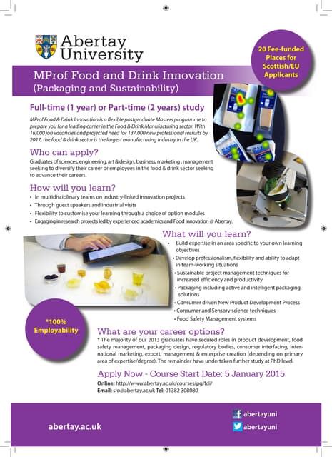 Mprof Food And Drink Innov 2014 Print 1 Pdf