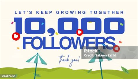 10k 팔로워 구독자 10 천 명의 팔로워 및 구독자 축하 배너 감사합니다 하트 아이콘이있는 소셜 미디어 축하 게시물 10에 대한 스톡 벡터 아트 및 기타 이미지 Istock