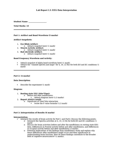 Lab1 Report Template Pdf