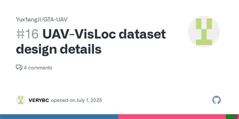 Uav Visloc Dataset Design Details · Issue 16 · Yux1angji Gta Uav · Github