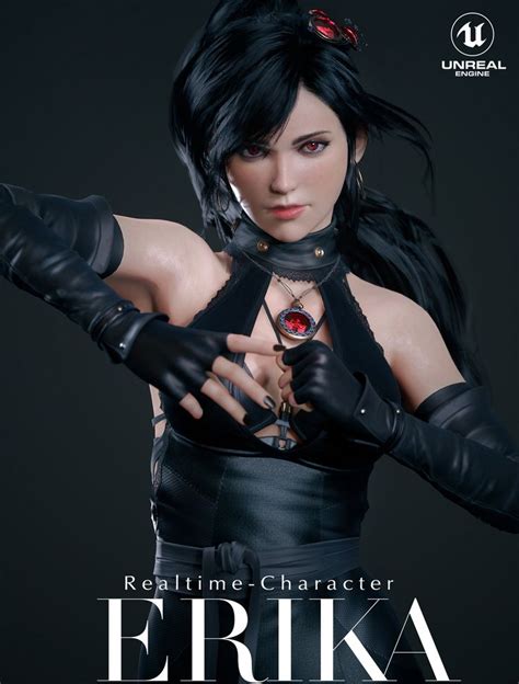 Artstation Erika Real Time Character Mod Ratchata Erika Character