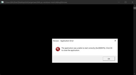 Cannot Run The Arm64 Program Cross Compiled By Rust On Surface Pro X 0xc000007b · Issue 1