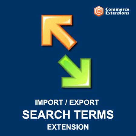 Import Export Search Terms Magento Extension