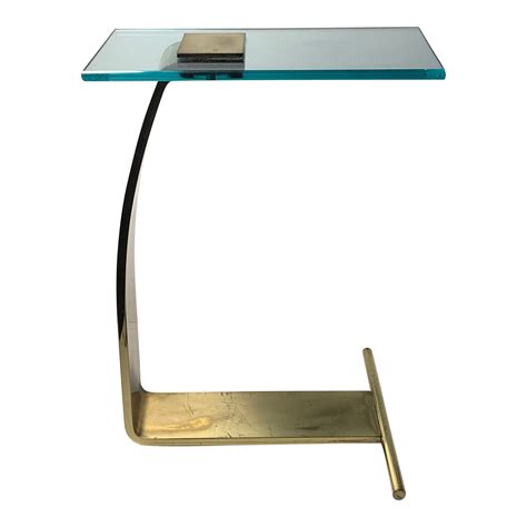 ‘dia Design Institute Of America Brass Swivel Ring Table For Sale At