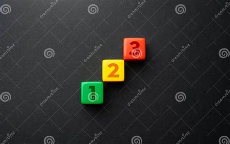 Three Stages Three Difficulty Levels Passing The Steps According To The Instructions Stock