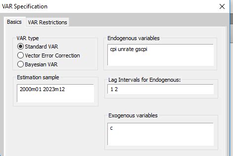 Forecasting VAR Using EViews A Step By Step Guide