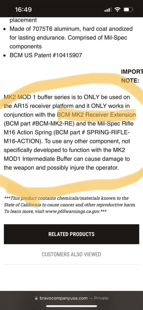 Will A Mk2 Buffer Mod Used In A Different Buffer Tube Than Specified
