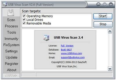 CuriousSoft USB Virus Scan V2 4 Build 0827 Full Serial