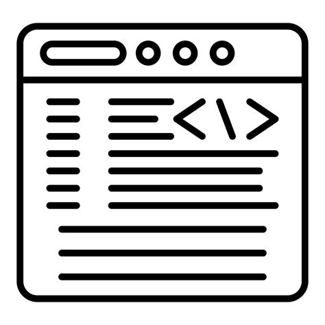 Coding Icon Style 21264996 Vector Art At Vecteezy