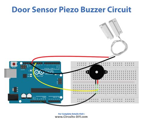 Door Sensor With Piezo Buzzer Arduino Tutorial