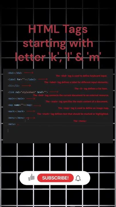 Html Tags Part 7 Web Tech Shorts Viralshorts Coding Youtube