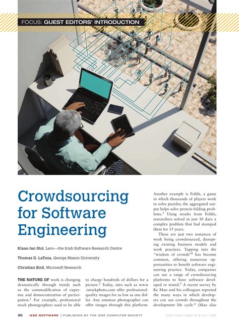 Pdf Crowdsourcing For Software Engineering