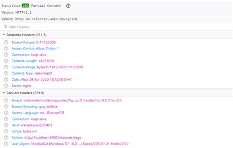 javascript chrome firefox won t play hls video mp2t video stream in