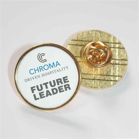 Custom Printed Round Metal Lapel Pins