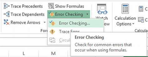 Error Check Function In Excel 2013
