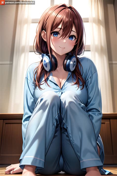 Miku Nakano In Bedroom By Santpixv On Deviantart