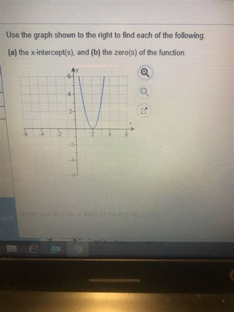 Solved Use The Graph Shown To The Right To Find Each Of The