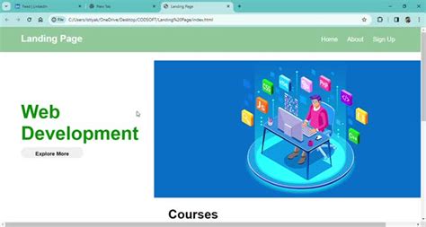 Istiyak Ahmad On Linkedin Codsoft Webdevelopment Internship Landingpage