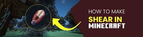 Make Shear In Minecraft Step By Step Guide