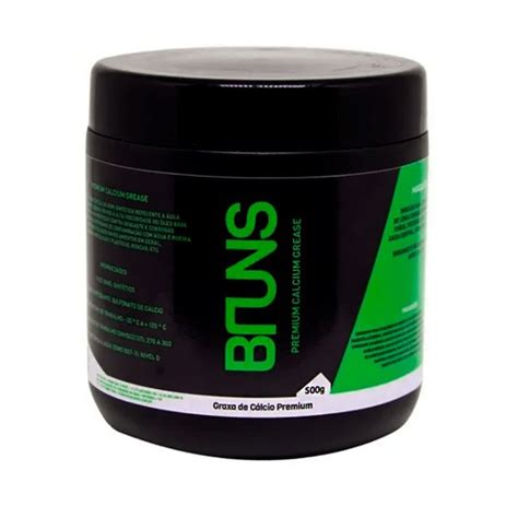 Graxa De CÁlcio Bruns Premium Verde 500g Pedalokos Bike Shop