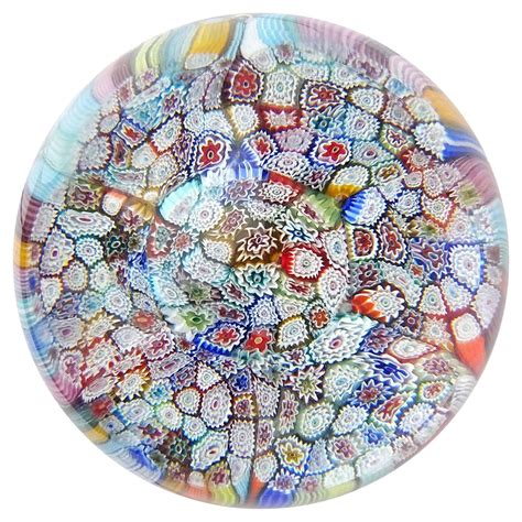 Murano millefiori art glass paperweight italy mcm etsy – Artofit