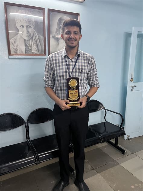 I Am Really Happy To Share That I Got The Runners Up Award In Ophthalmic Wars At Yo Pavillion