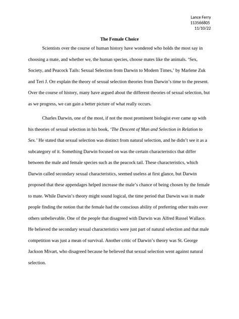 Biol 3013 2nd Writing Assignment Pdf