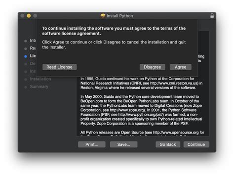installing python 3 on macos