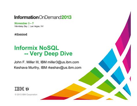 Informix Nosql And Hybrid Sql Detailed Deep Dive Ppt