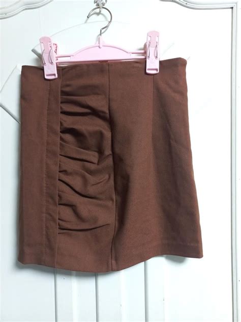 밤색 셔링 스커트 세컨웨어 헬로마켓