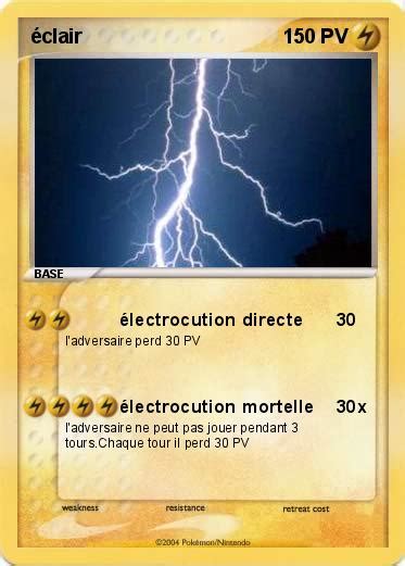 Pokémon Eclair 22 22 électrocution Directe Ma Carte Pokémon