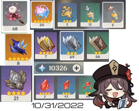 Hu Tao S Ascension Materials Genshin Impact Hoyolab