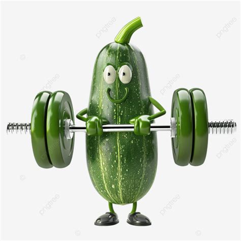 귀여운 오이 리프팅 바벨 건강 식품 오이 캐릭터 초록 Png 일러스트 및 이미지 에 대한 무료 다운로드 Pngtree