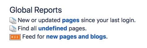 Global Reports Macro Confluence Data Center 90 Atlassian Documentation