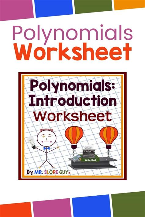 Properties Of Polynomial Worksheet Polynomials Basic Math Solving Equations