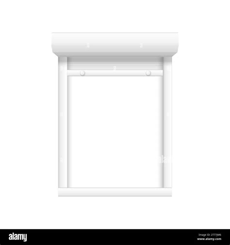 Open Or Closed Window Vector Metal Jalousie Roll Shutter Protect System Stock Vector Image